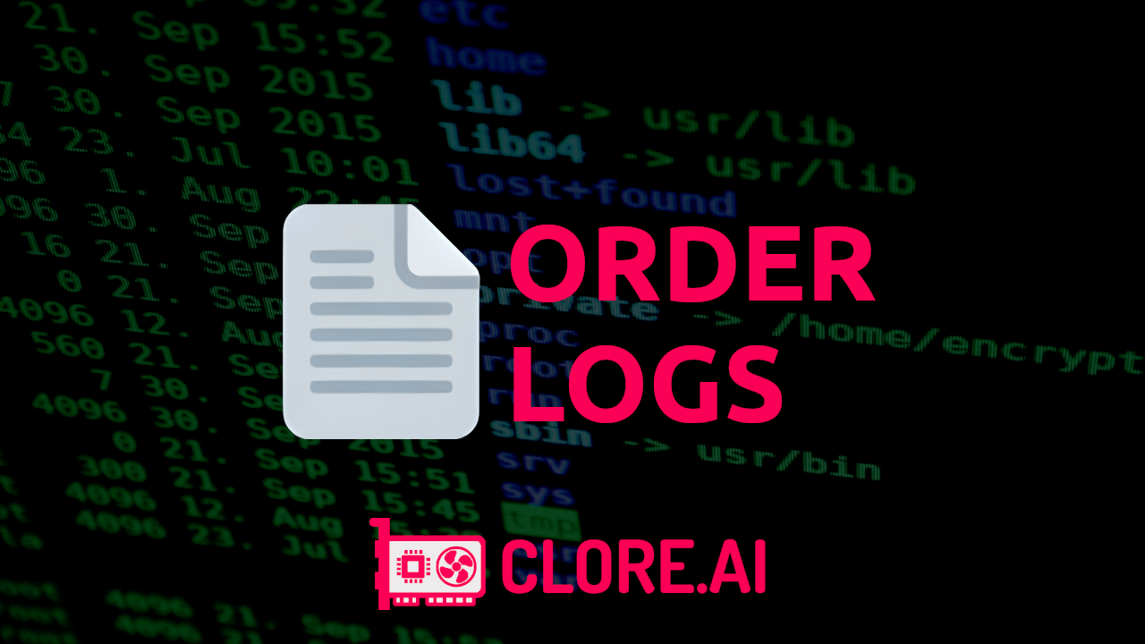 Server Logs | CLORE.AI